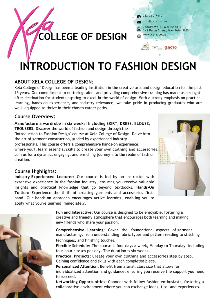 Introduction to Fashion Design - Xela